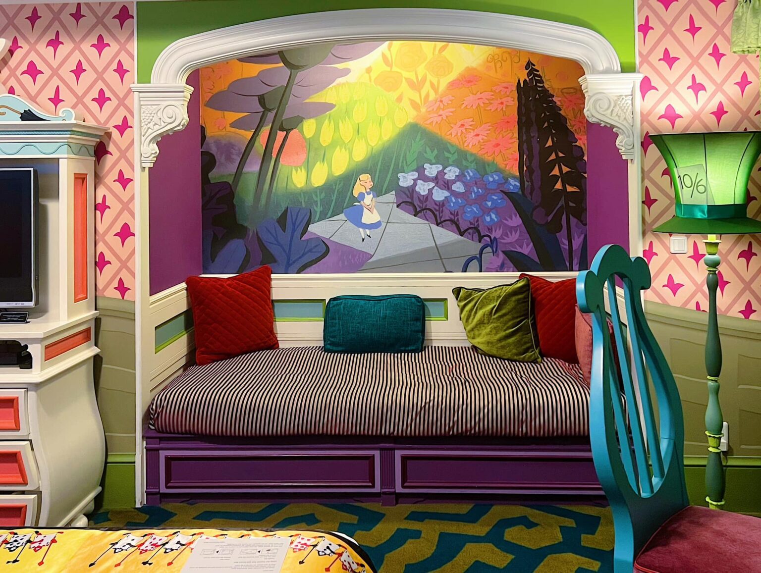 รีวิวโรงแรมดิสนีย์แลนด์ญี่ปุ่น ห้องพัก Alice in Wonderland